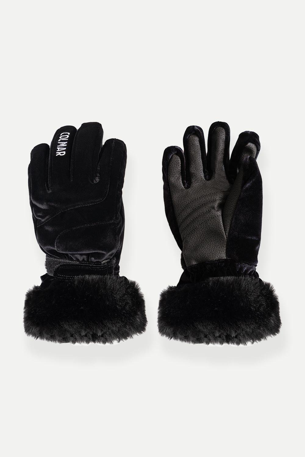 Colmar LADIES GLOVES+FUR, ženske rukavice za skijanje, crna