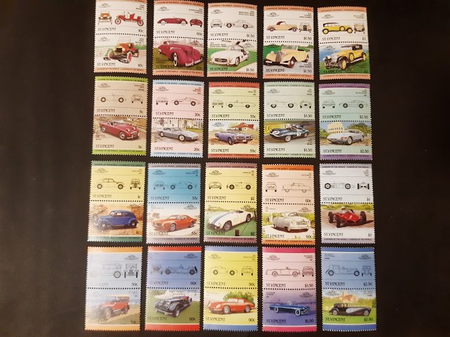 Automobili Oldtajmeri St Vincent **  lot od 20x2