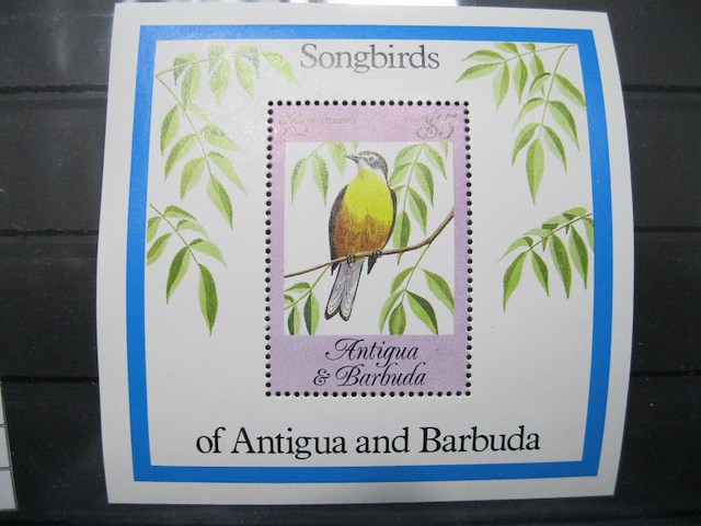 Blok MNH, Antigua and Barbuda, Fauna, 1994.
