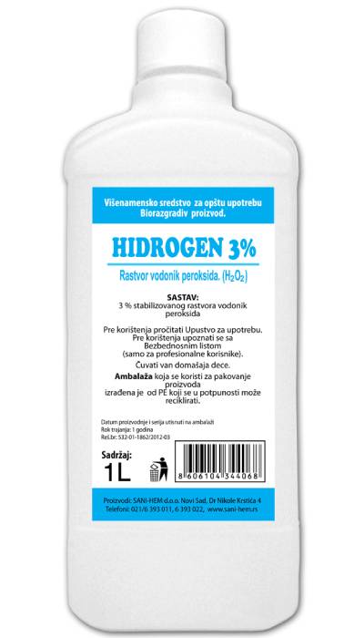 Hidrogen 3% 1 lit.