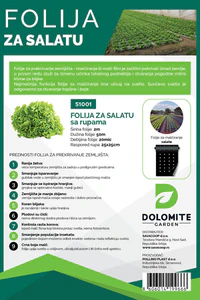 Malč folija za salatu 2m x 50m 20mic 25x25cm Dolomite