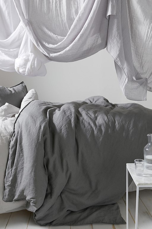 Linen double/king duvet cover set