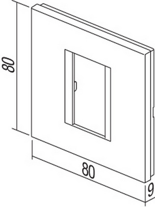 OKVIR 1M NB CRNI LINE 24268 TEM MODUL