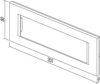 OKVIR 7M SG ZLATNI LINE 24284 TEM MODUL