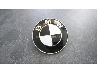 NOV BMW znak za haubu CRNE boje 82mm