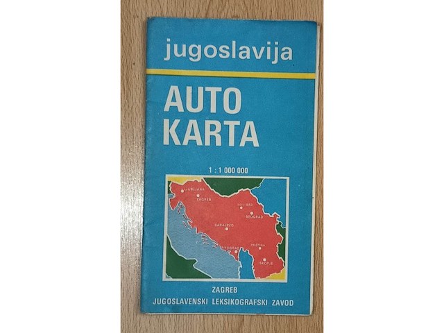 Auto karta Jugoslavija