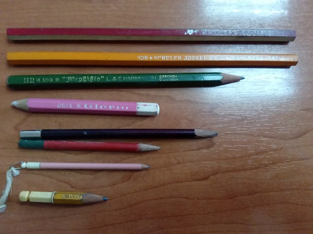 Olovka grafitna, različite, retko 8 kom