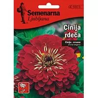 Cveće 5 kesica Lepi čovek - Cinija - crvena - Zinnia elegans 5973