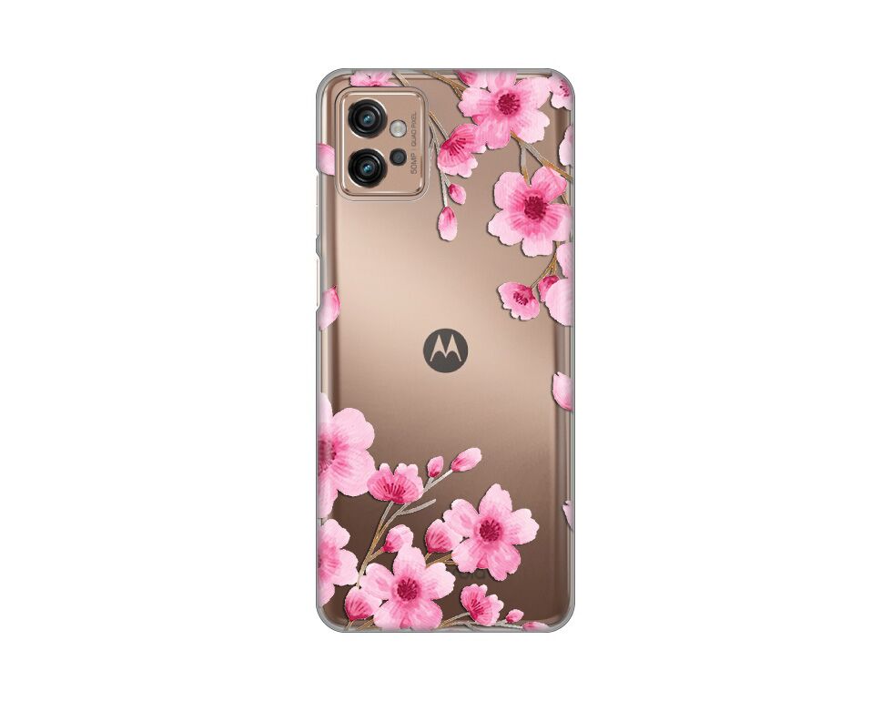 Silikonska futrola PRINT Skin - Motorola Moto G32 Rose flowers