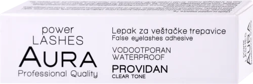 AURA
Power Lashes lepak za veštačke trepavice – prozirno, 1 kom