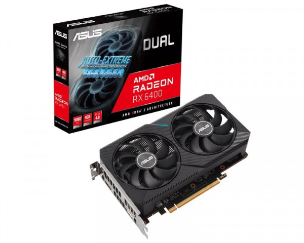 ASUS AMD Radeon RX 6400 4GB DUAL-RX6400-4G