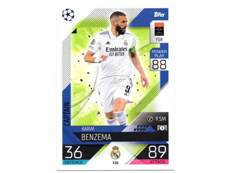 135.Karim BENZEMA -REAL MADRID- Match ATTAX 2023