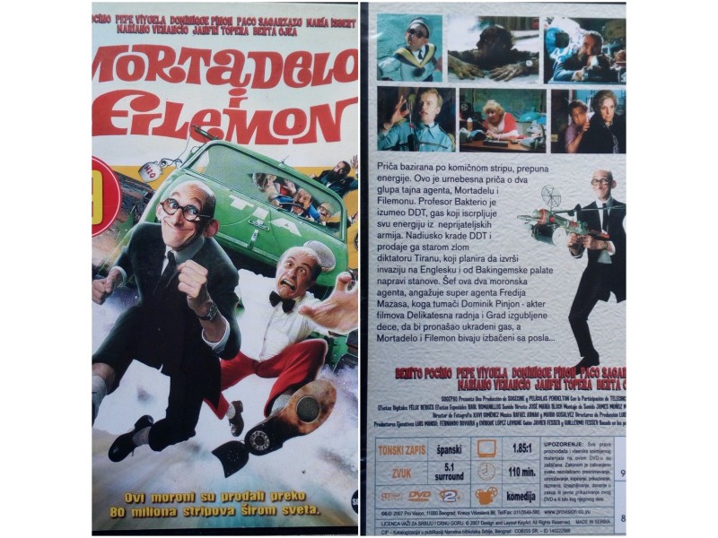 dvd Mortadelo i Filemon