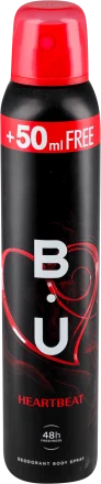 B.U.
HEARTBEAT dezodorans u spreju, 150+50ml gratis, 200 ml