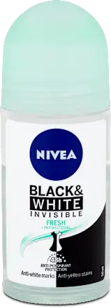 NIVEA
Black & White Invisible Fresh deo roll-on, 50 ml