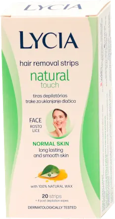 LYCIA
Natural touch trake za depilaciju lica, 20 kom