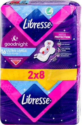 Libresse
goodnight ciklusni ulošci – ultra large, 16 kom