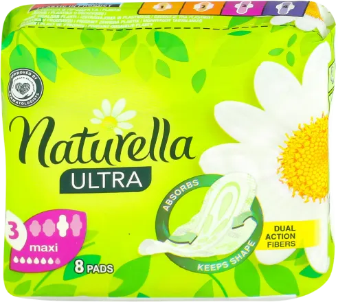 Naturella
ULTRA 3 MAXI, ciklusni ulošci, 8 kom