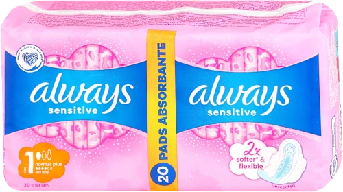 always
Ultra sensitive 1 normal plus, cilusni ulošci, 20 kom