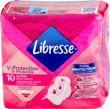 Libressefreshness & protection ciklusni ulošci sa krilcima – ultra, 10 kom
