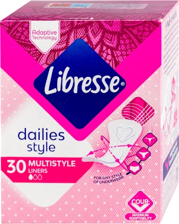 Libresse
dailies style dnevni ulošci – multistyle, 30 kom