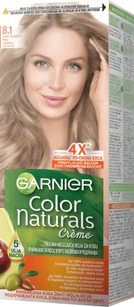 GARNIER Color naturals
Boja za kosu - br. 8.1 , svetlo pepeljasto plava, 1 kom