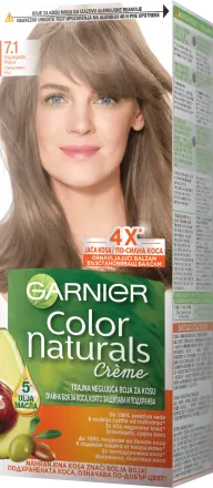 GARNIER Color naturals
Boja za kosu - br. 7.1, pepeljasto plava, 1 kom