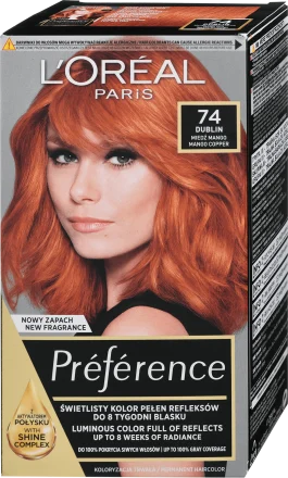 L'ORÈAL PARIS PRÉFÉRENCE
Boja za kosu - Feria 7.4 Mango Intense Copper, 1 kom