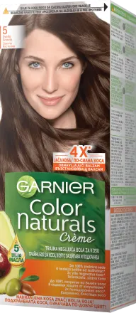 GARNIER Color naturals
Boja za kosu - br. 5, svetlo smeđa, 1 kom