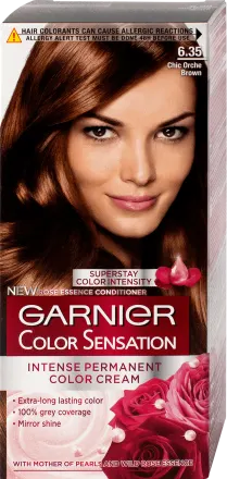 GARNIER Color Sensation
Boja za kosu - 6.35 Chic Orche Brown, 1 kom