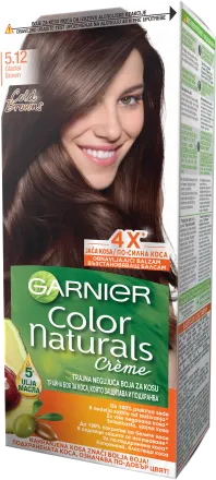 GARNIER Color naturals
Boja za kosu br. 5.12 hladno tamna smeđa, 1 kom