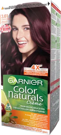 GARNIER Color naturals
Boja za kosu br. 3.61 crvena kupina, 6 kom