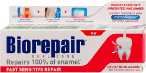 Biorepair
Pasta za zube, FAST SENSITIVE REPAIR, 75 ml