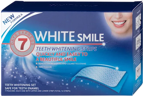 WHITE SMILE
Trakice za izbeljivanje zuba, 14 kom