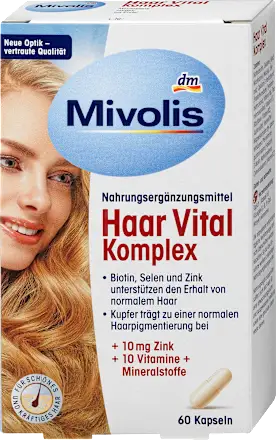 Mivolis
kompleks vitamina za kosu, kapsule,, 26 g
Dodatak ishrani