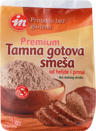 Aleksandrija
Bezglutenska Premium tamna gotova smeša, od heljde i prosa, 1.000 g