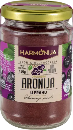 HARMONIJA
Harmonija prirode - organska aronija u prahu, 150 g