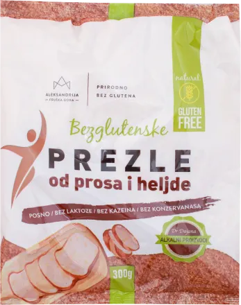 Aleksandrija
Bezglutenske prezle od heljde i prosa, 300 g