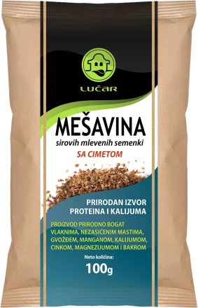 LUČAR
MEŠAVINA sirovih semenki - SA CIMETOM, 100 g