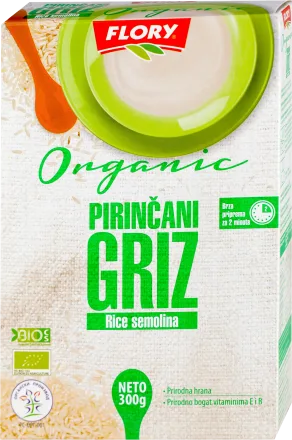 FLORY
Organic PIRINČANI GRIZ, 300 g