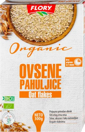 FLORY
Organic ovsene pahuljice, 300 g