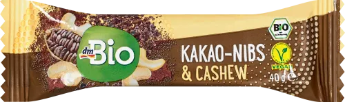 dmBio
Superfood štanglica - kakao zrna i indijski orah, 40 g