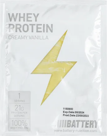 BATTERY
WHEY PROTEIN - creamy vanila, 30 g
Dodatak ishrani