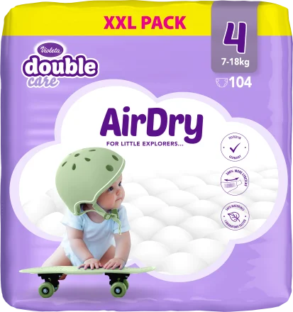 Violeta
double care pelene AirDry XXL vel. 4 (7 - 18 kg), 104 kom