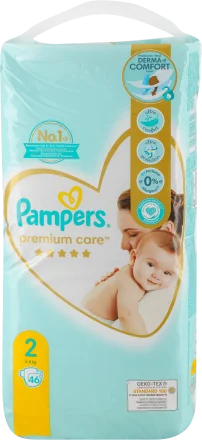 Pampers premium care
Pelene, veličina 2 ( 4-8 kg), 46 kom