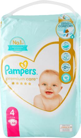 Pampers premium care
Pelene, veličina 4 (9- 14 kg), 68 kom