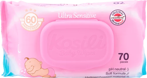 Kosili
Ultra Sensitive vlažne maramice - roze, 70 kom