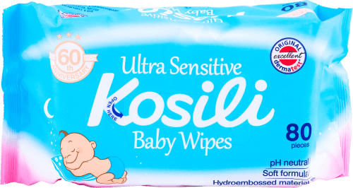 Kosili
Ultra Sensitive vlažne maramice- plave, 80 kom