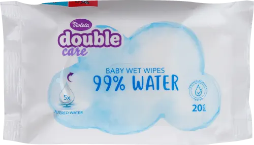 Violeta
double care Water - vlažne maramice, 20 kom