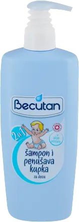 Becutan2u1 šampon i penušava kupka sa aloe verom, 400 ml